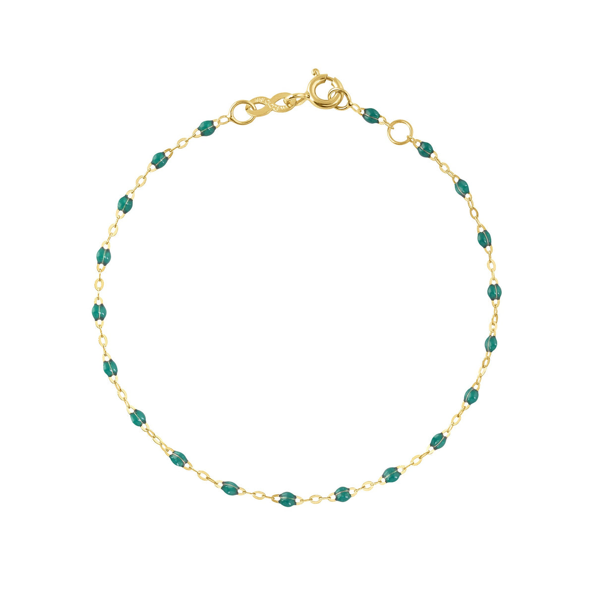 Classic Gigi Emerald Anklet, Yellow Gold, 9.4" – Gigi Clozeau - Jewelry