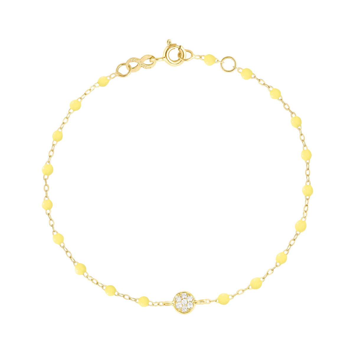 Puce Classic Gigi Mimosa diamond bracelet, Yellow Gold, 6.7" – Gigi ...
