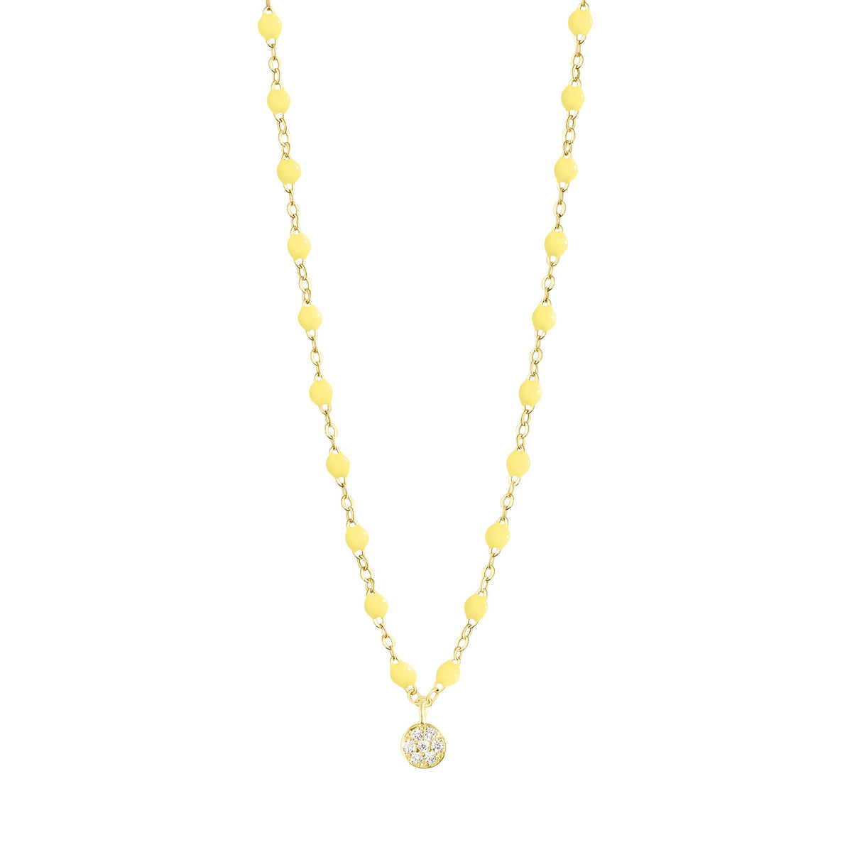 Puce Classic Gigi Mimosa Diamond necklace, Yellow Gold, 16.5" – Gigi ...