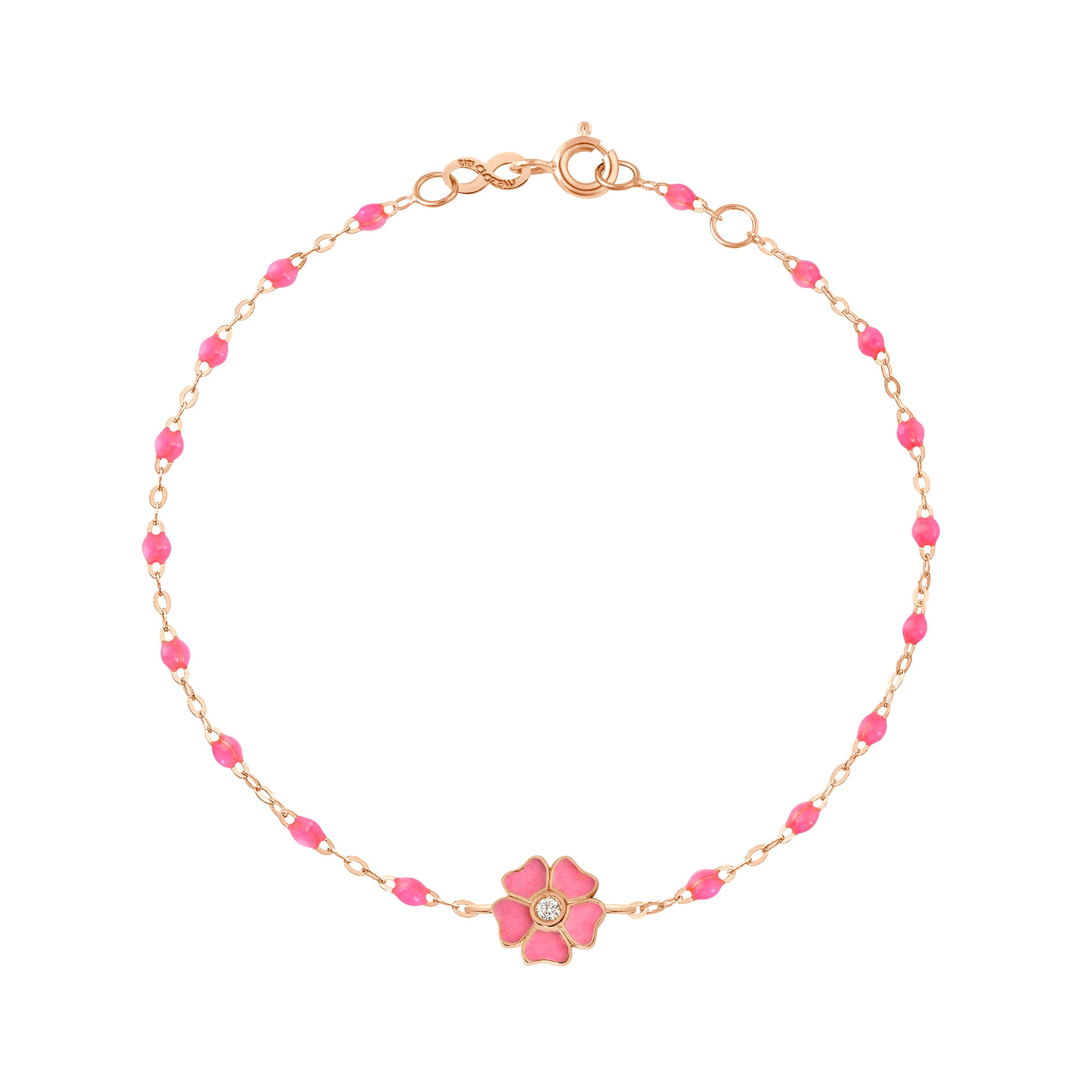 Pink flower bracelet store