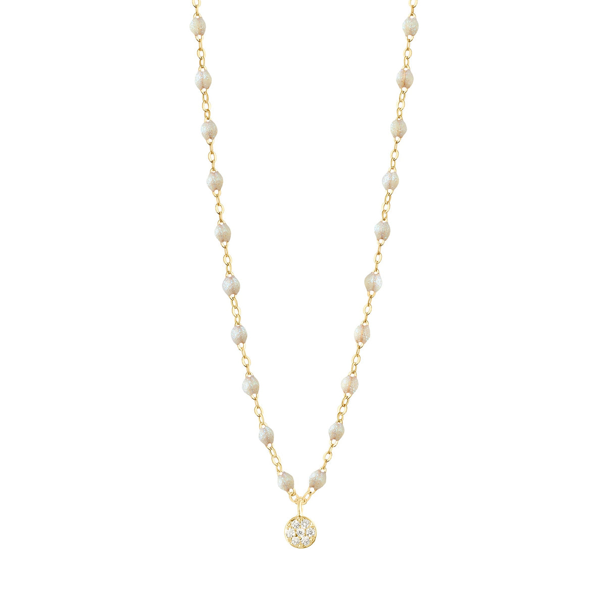 Puce Classic Gigi Opal diamond necklace, Yellow Gold, 16.5" – Gigi ...