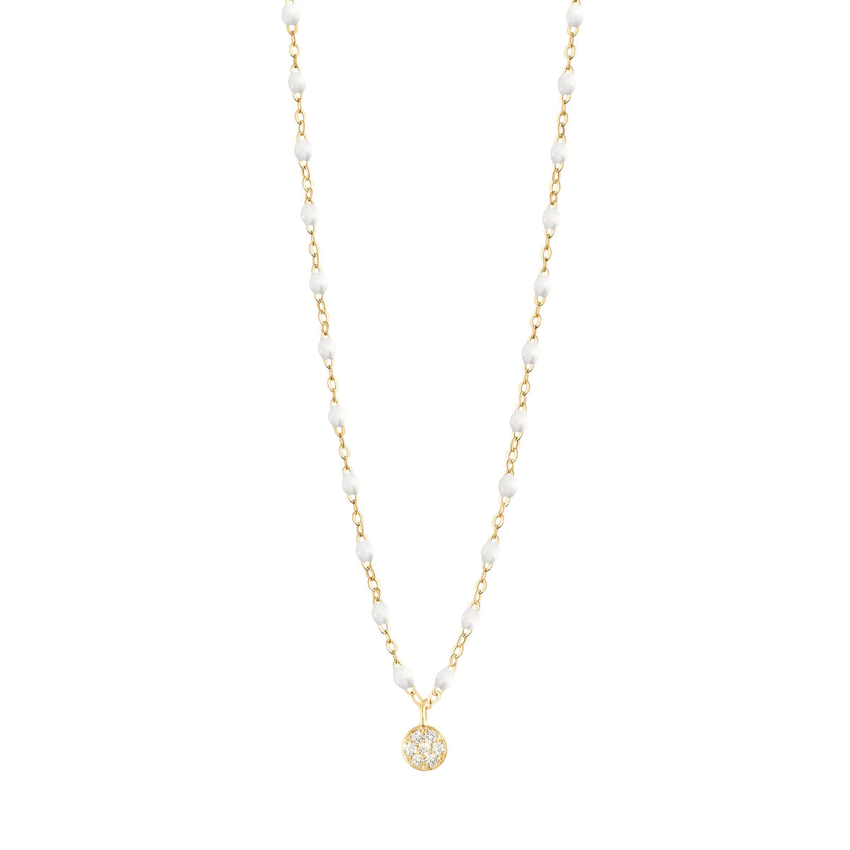 Puce Classic Gigi White diamond necklace, Yellow Gold, 16.5" – Gigi ...